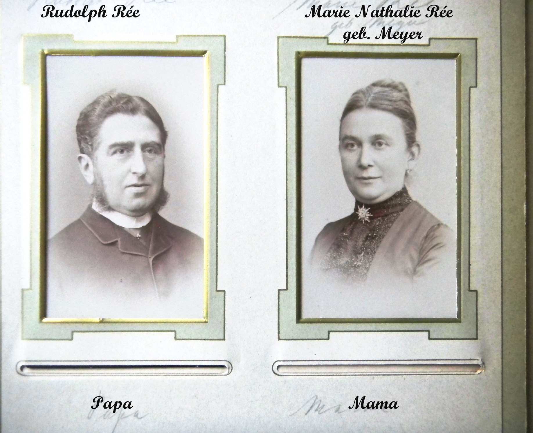 Fotos: Rudolph Rée und Nathalie Meyer: Familiendaten der Paul Wolfgang ...